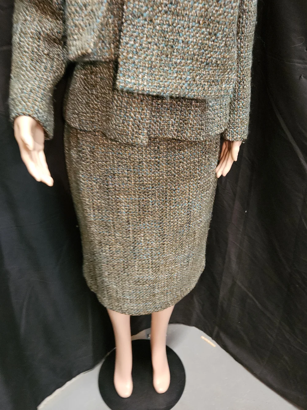 MaxMara | Jackets & Coats | A7 Max Mara Teal And Brown Tweed Jacket Ans ...